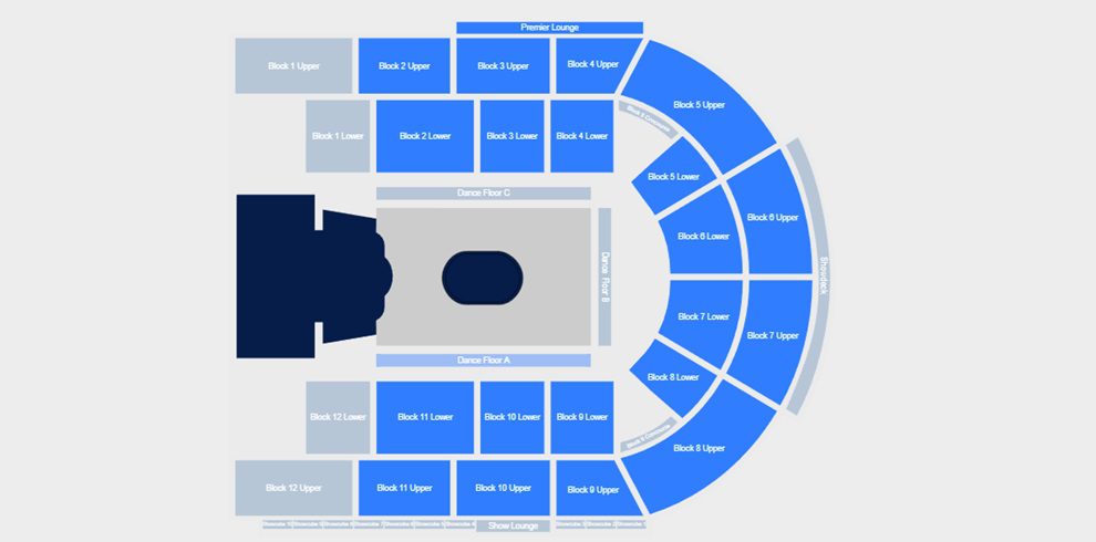 Utilita Arena Seating Plan In The Round – IC Travel